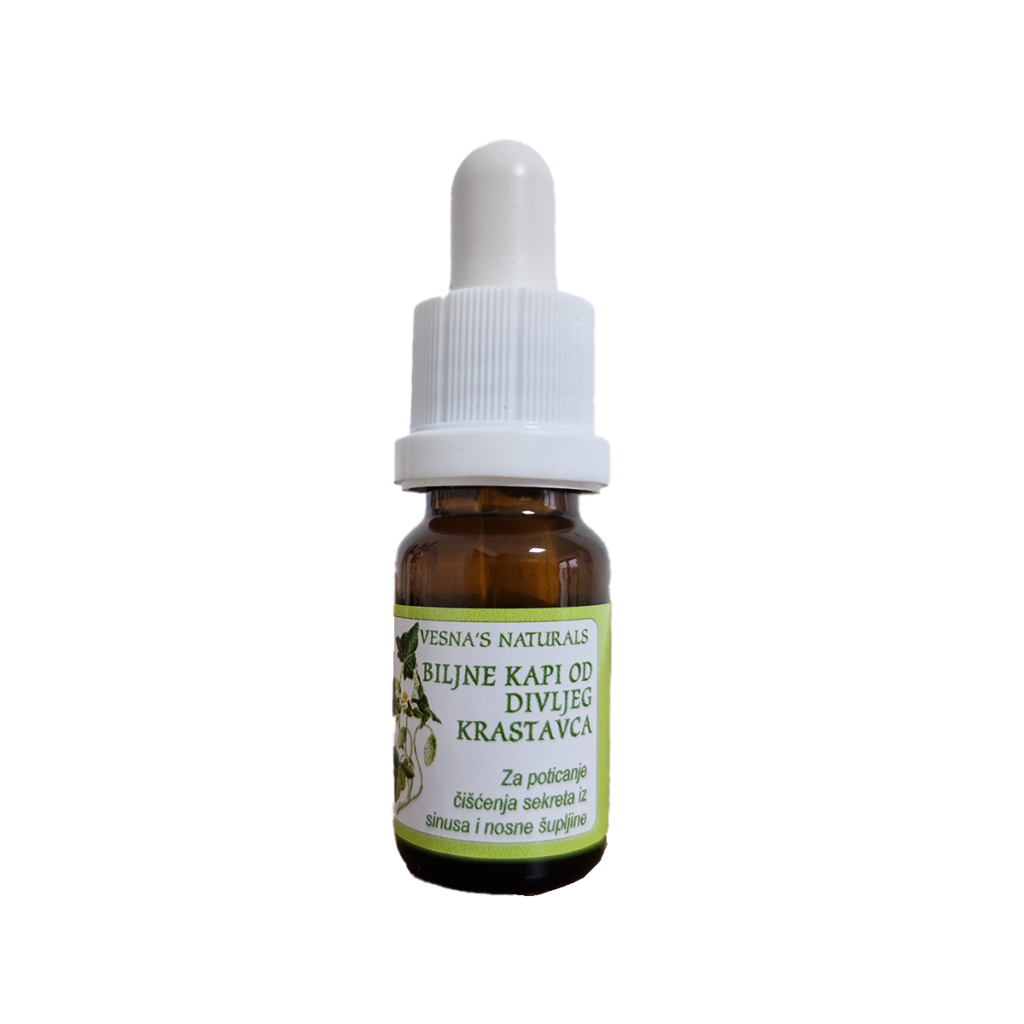 Biljne Kapi od Divljeg Krastavca za Sinuse, 10 ml - Vesna's Naturals